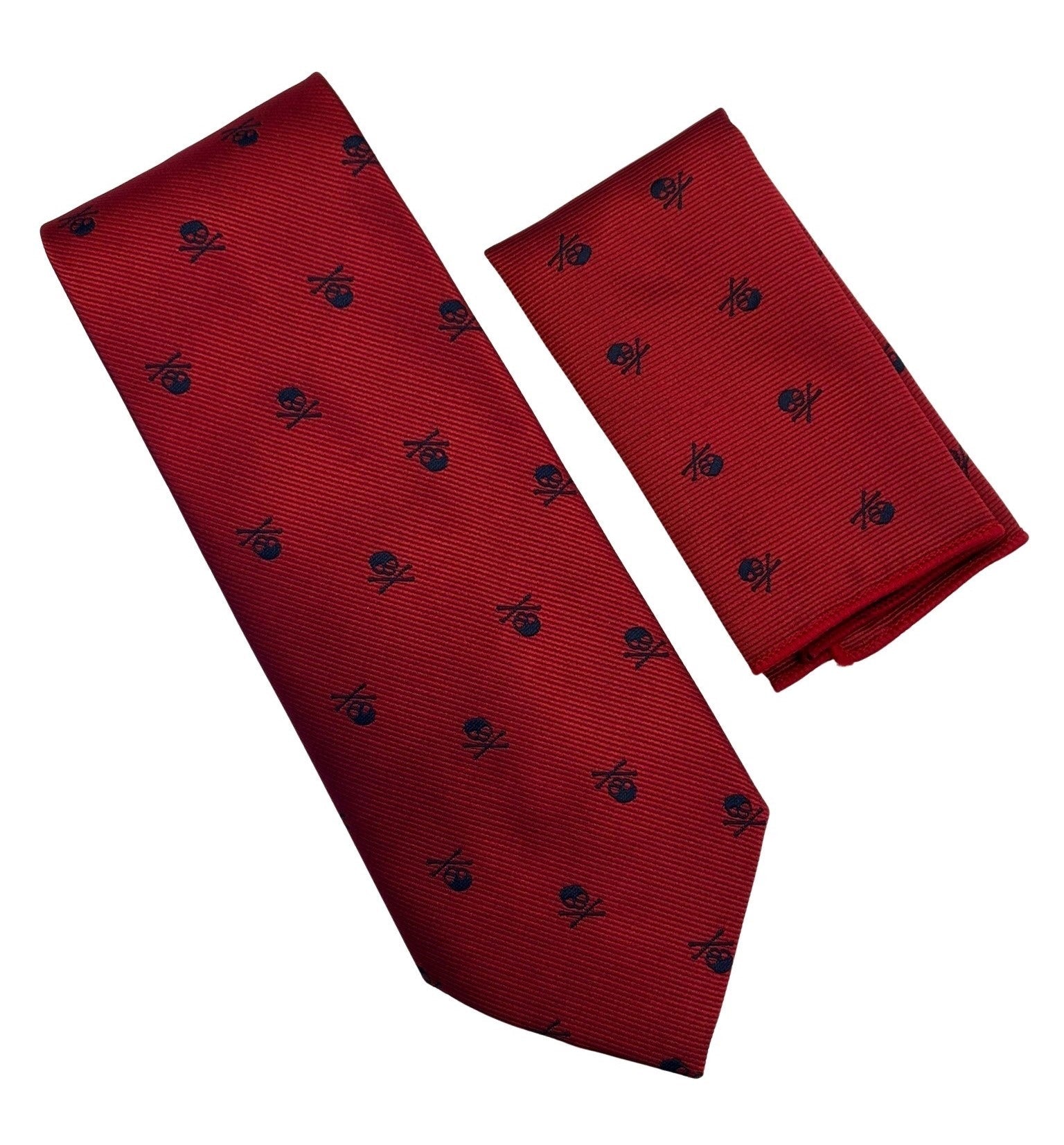 Dark Red Tie and Pocket Square Set – W.H Taylor Shirtmakers